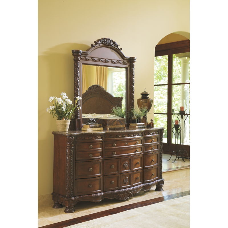 Ashley north shore king panel bed store
