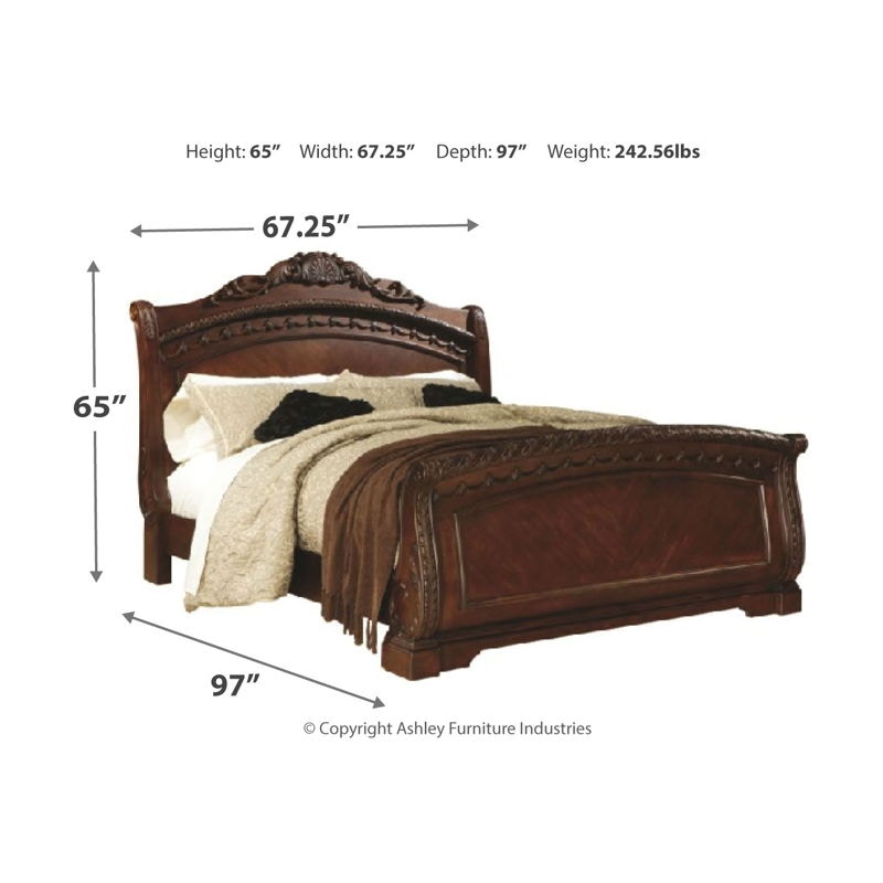 Ashley North Shore 7 Piece Queen Sleigh Bed Set B553-131-36-77-74-75 ...