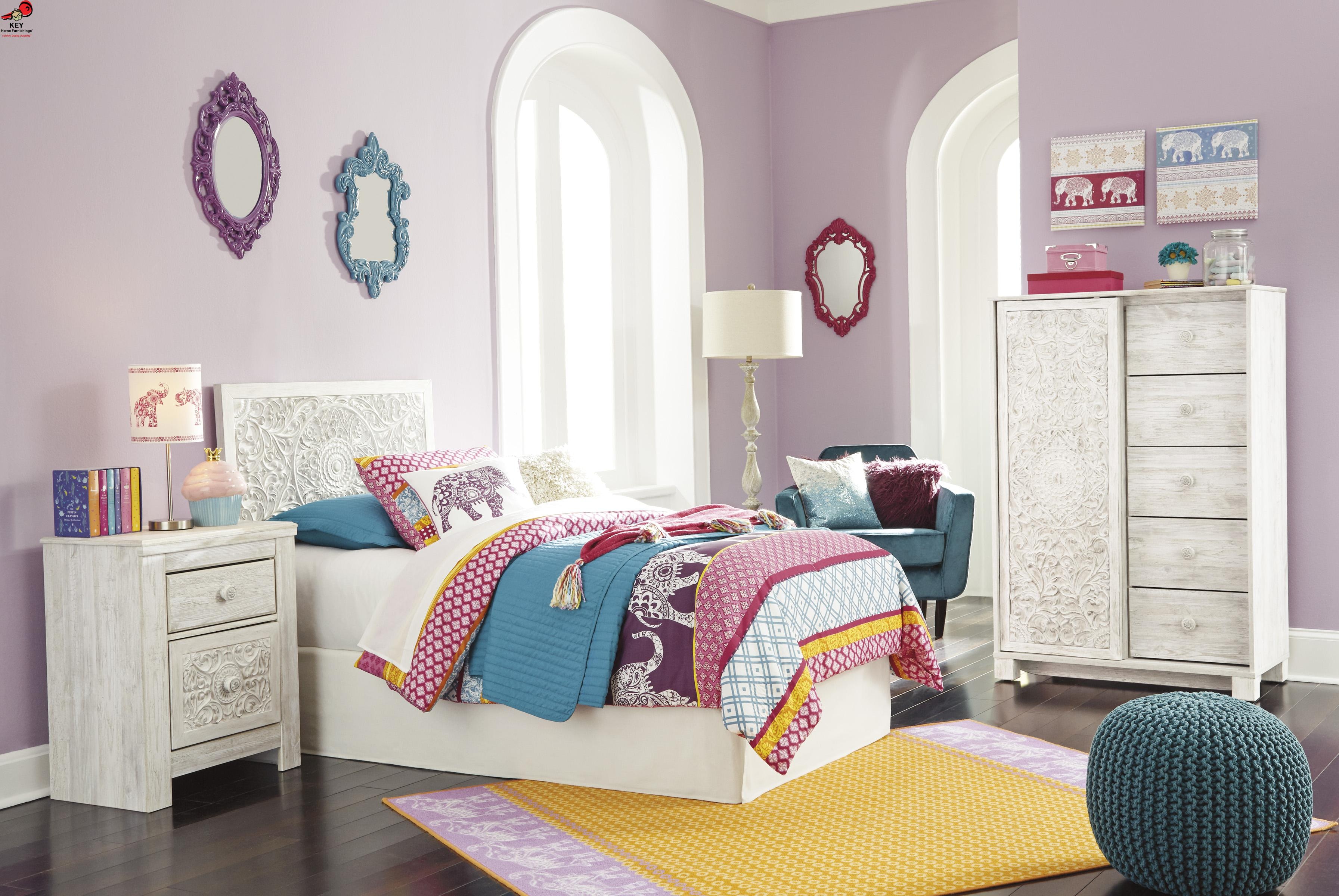 Ashley Paxberry 5 Piece Full Panel Bed Set B181-48-53-92-2-B100-21 ...