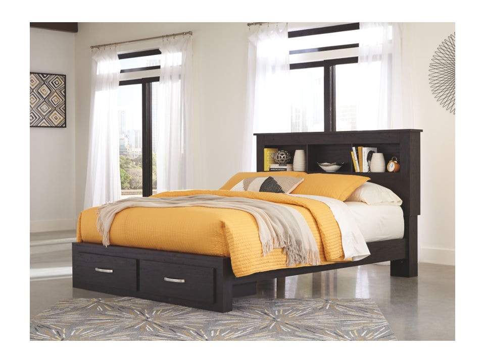 Ashley Reylow King Bookcase Storage Bed B555-69-56S-95-B100-14 ...