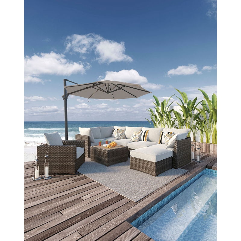 Ashley Spring Dew Outdoor Living Set - Portland, OR | Key Home Furnishings