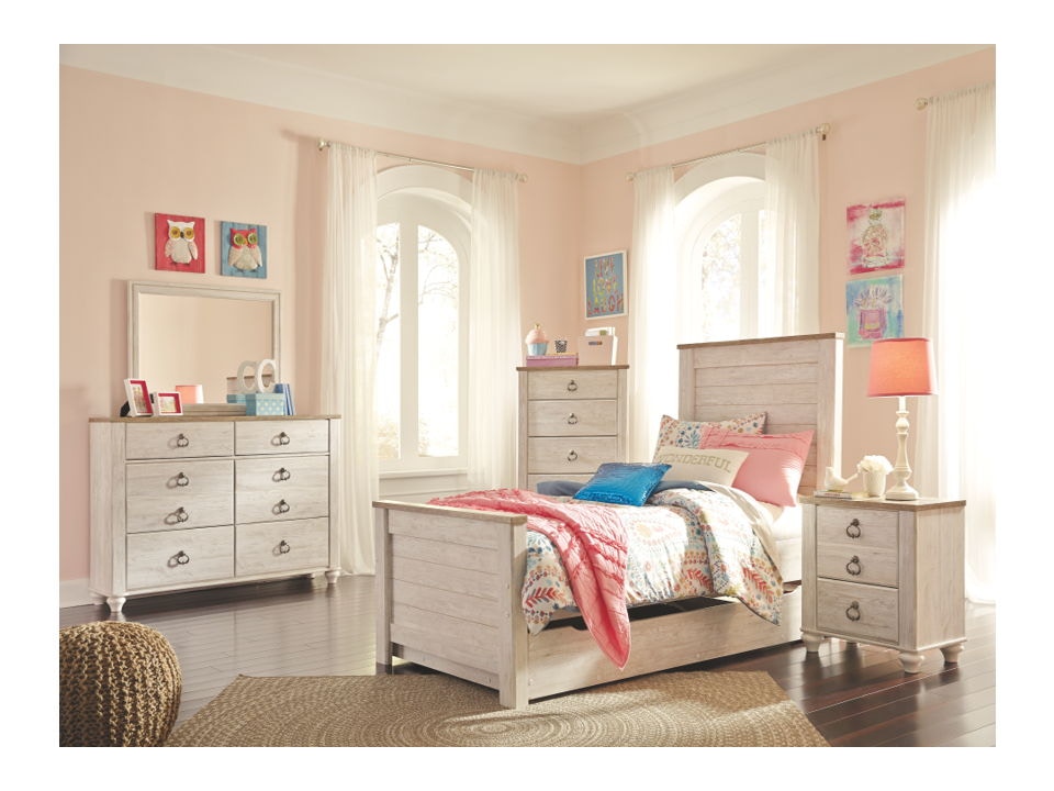 Ashley Willowton 9 Piece Twin Bed Set B267-21-36-46-53-52-83-60-B100-11 ...
