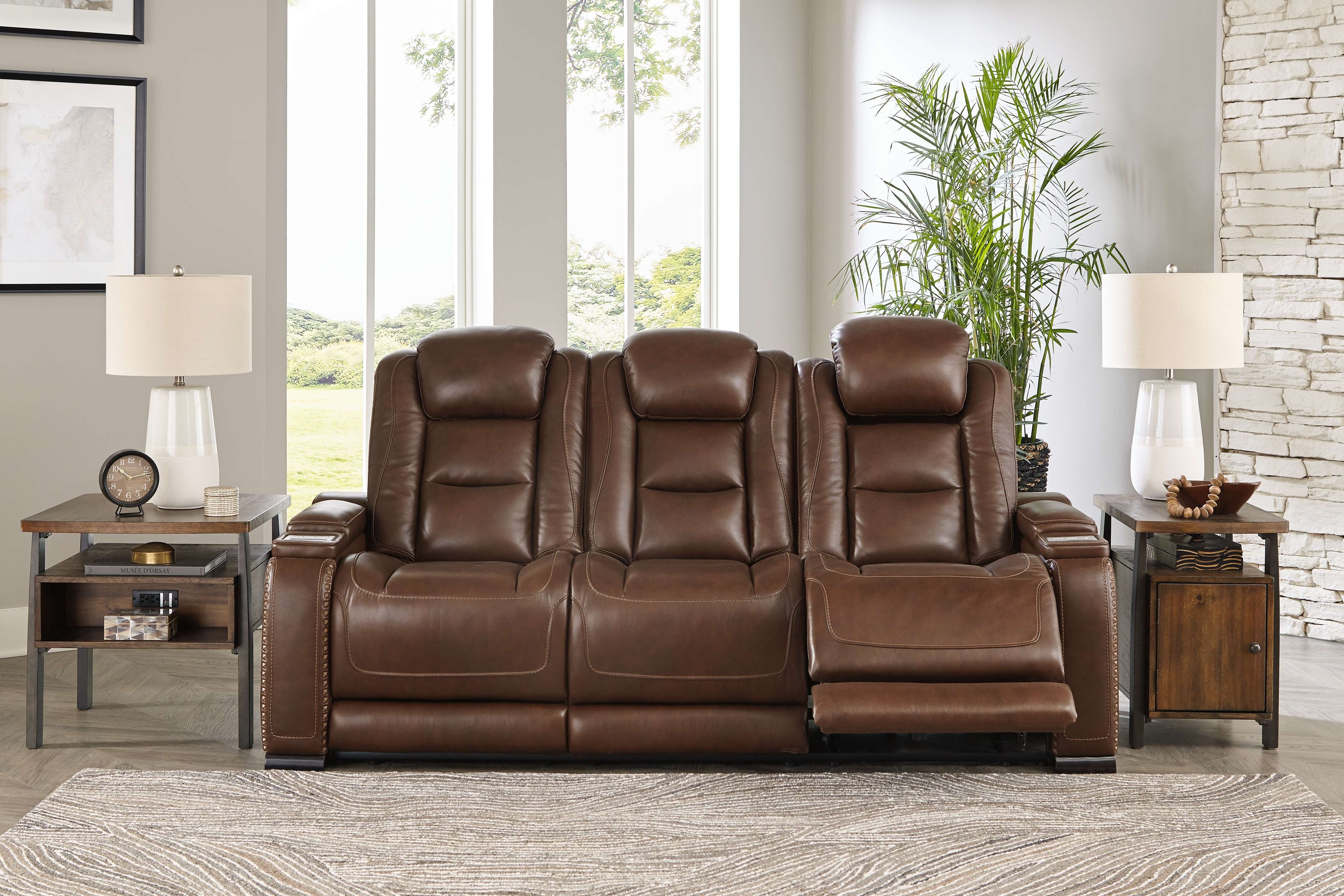 Ashley The Man Den Power Recliner with Adjustable Headrest U8530613 Portland OR Key Home