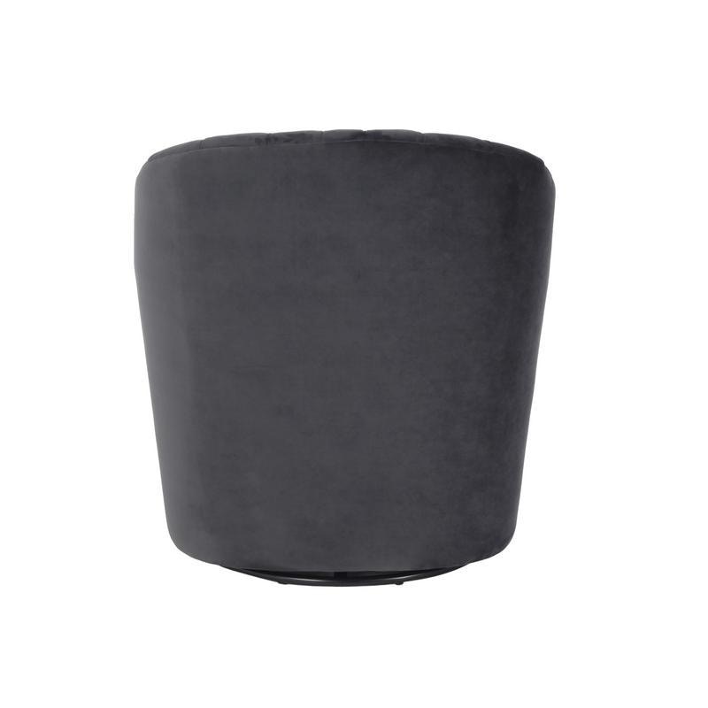 Classic Home Arline Swivel Accent Chair Gray 53051366 - Portland, OR ...