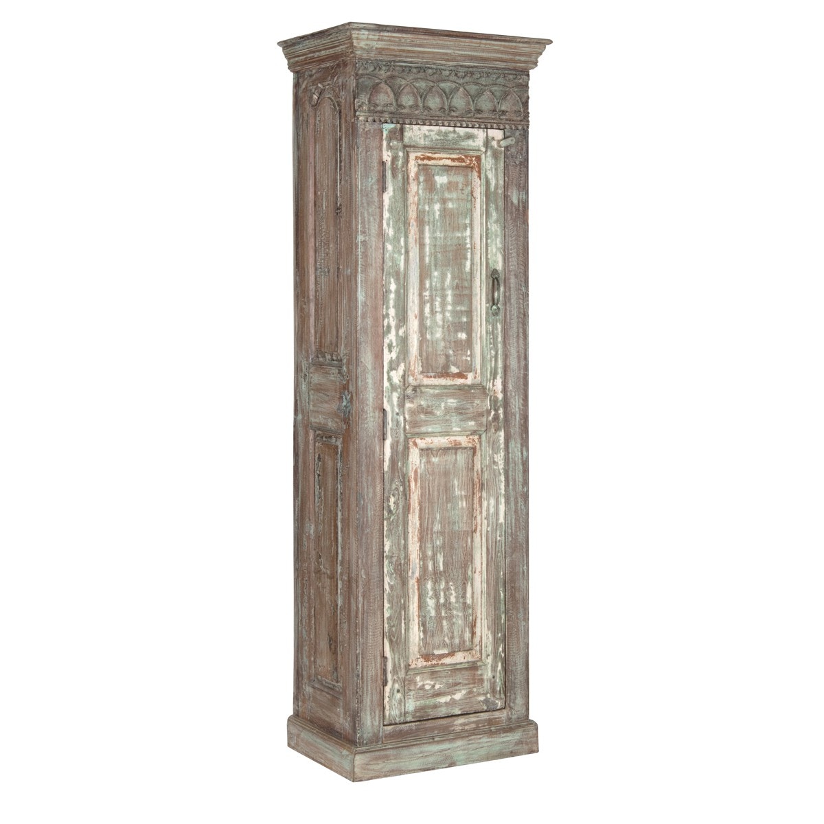 Classic Home Wood Single Door Almirah 59026148 Portland OR Key Home Furnishings