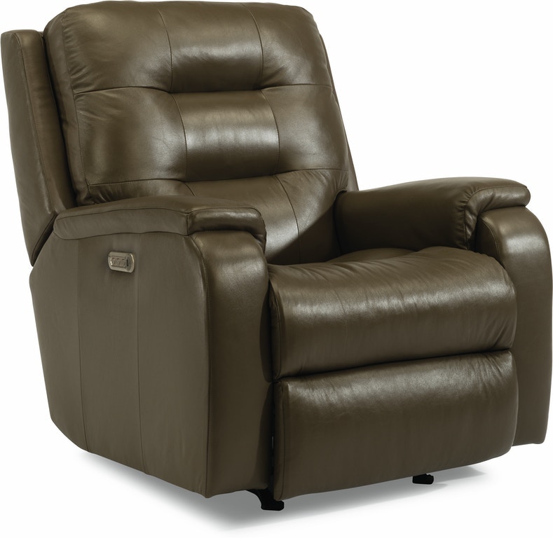 Flexsteel Arlo Power Rocking Recliner with Power Headrest and Lumbar 3810 51L Portland OR Key
