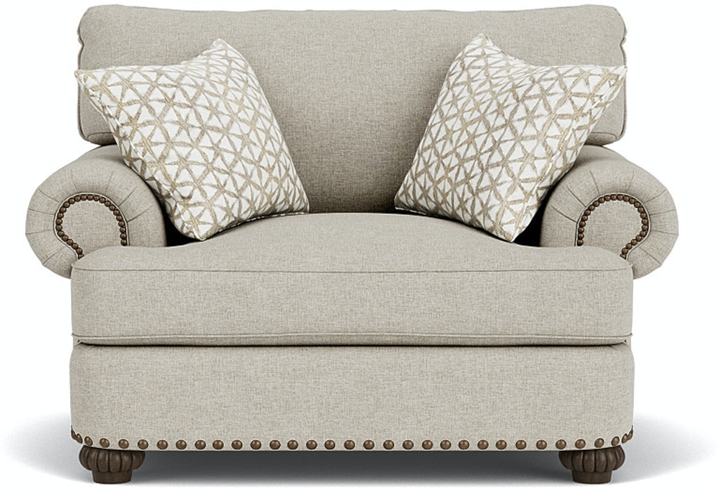 Flexsteel Patterson Fabric Chair With Nailhead Trim 7322 10 Portland