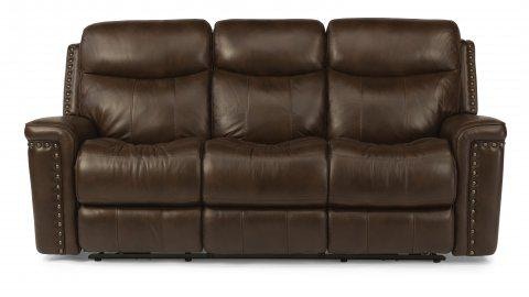 Flexsteel Grover Leather Power Reclining Sofa 1339-62P - Portland, OR ...