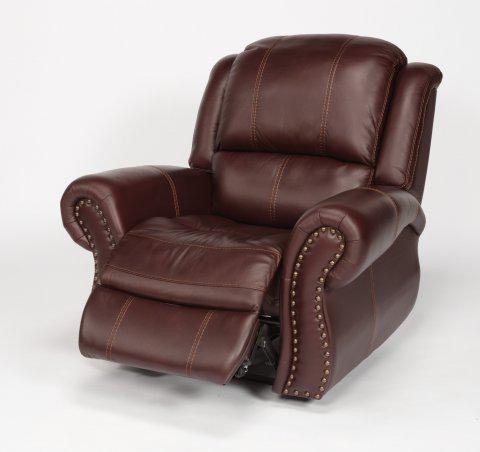 Flexsteel Patton Leather Power Recliner with Power Headrest 1483-50PH ...