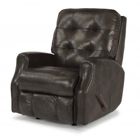Flexsteel Devon Leather Swivel Gliding Recliner Without Nailhead Trim 3882 53 Portland OR Key