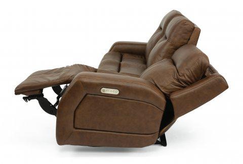 Flexsteel Duke Triple Power Reclining Sofa with Power Headrests 1448 ...