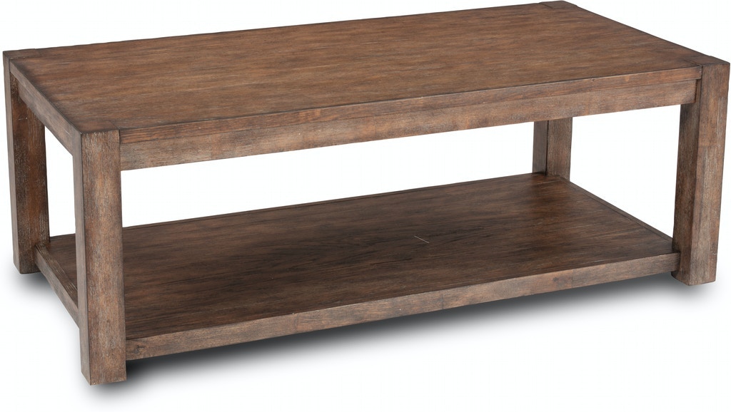 Flexsteel Boulder Rectangular Coffee Table With Casters W1002-0311 ...