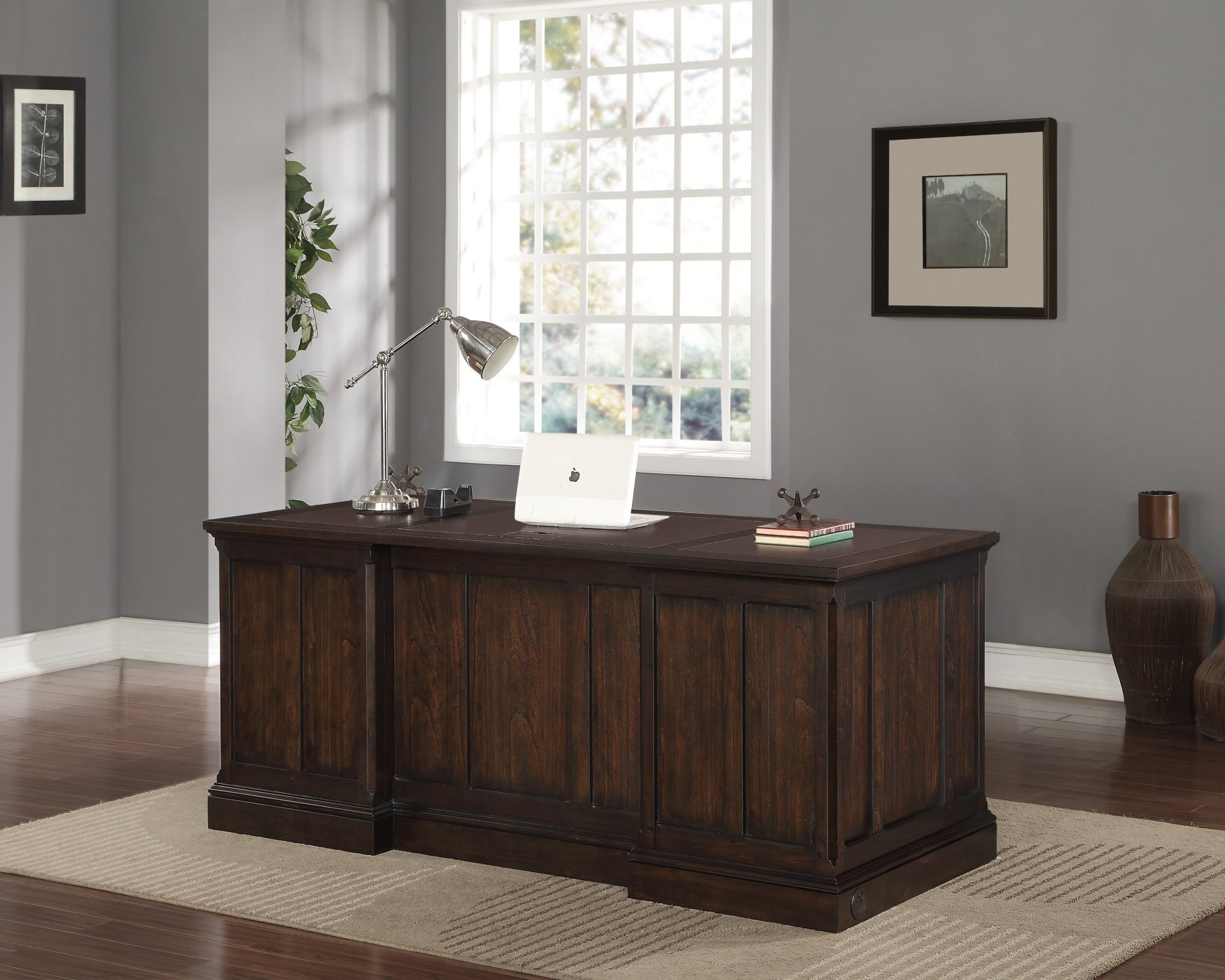 Flexsteel Walnut Creek Executive Desk W1321 736 Portland OR Key Home Furnishings