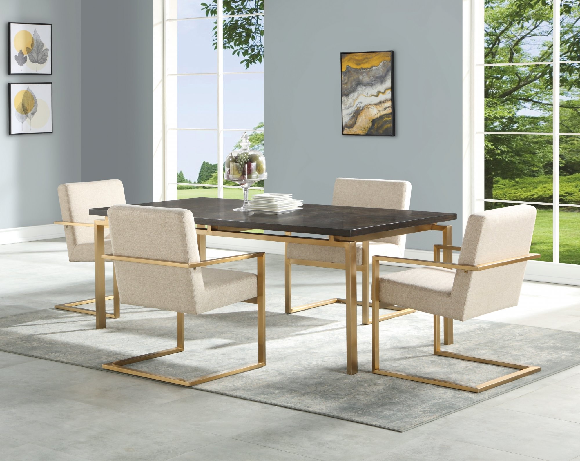 Flexsteel Maya Rectangular Dining Table With Glass W1462-831 - Portland ...