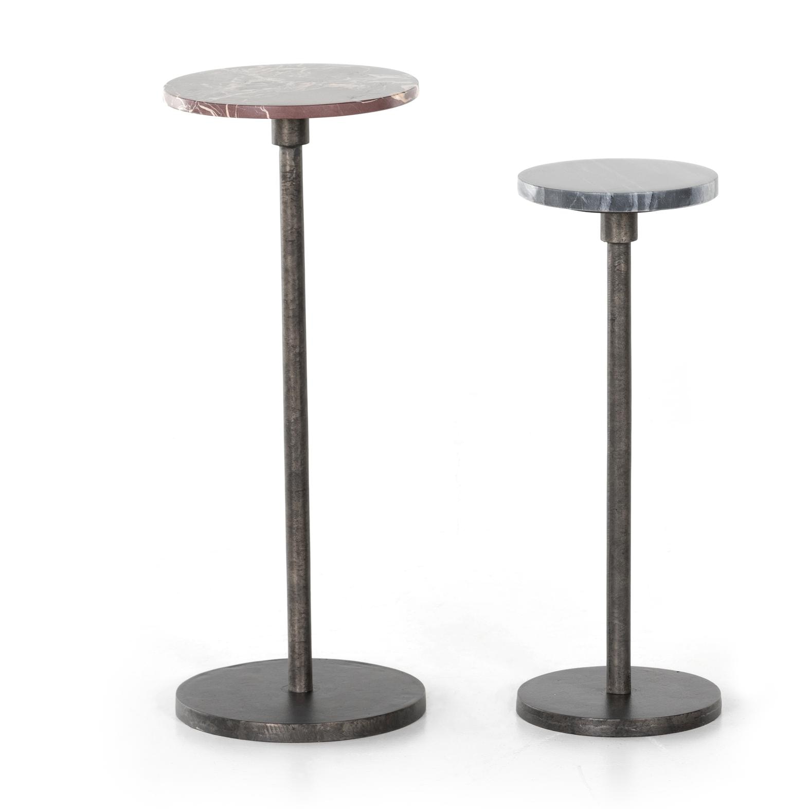 Four Hands Arezzo End Table Set Of 2 Garnet Marble 224852-001 ...