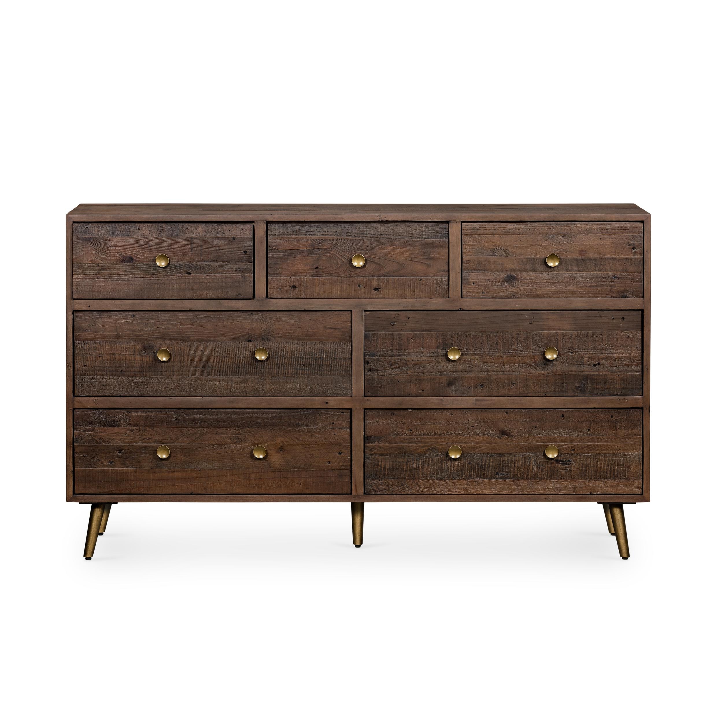 Four Hands Bohemian 7 Drawer Dresser R Saddle Tan 223455-002 - Portland ...