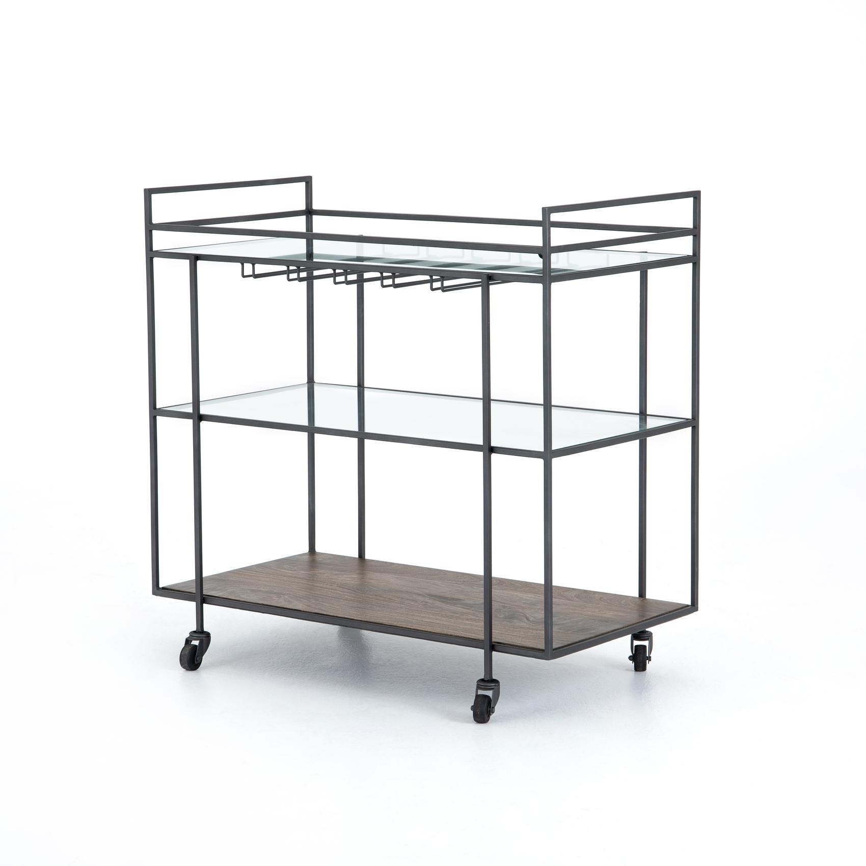 Four Hands Byron Bar Cart Dark Iron IHRM-215 - Portland, OR | Key Home ...