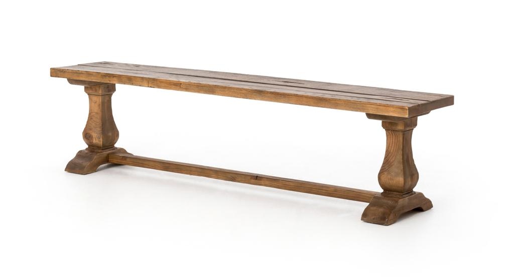 Four Hands Durham Dining Bench W Oak Top 72 Bleach CIMP 1R2 BO Portland OR Key Home