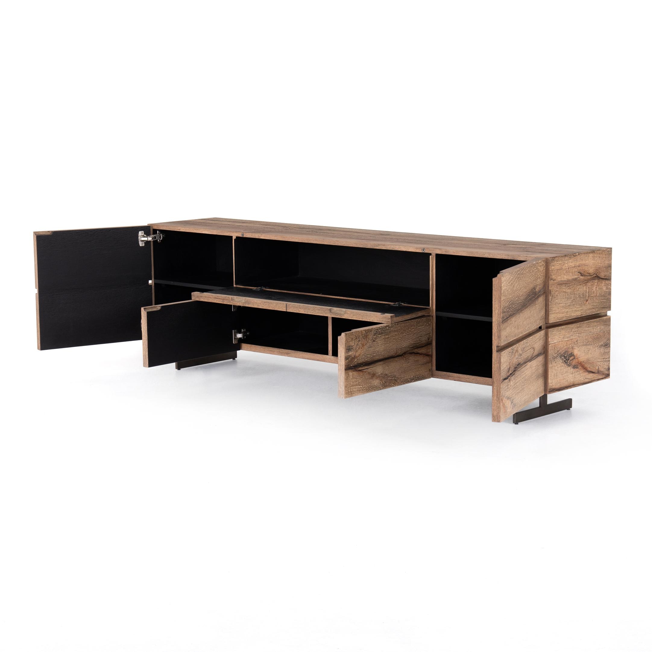 Four Hands Este Media Console Rustic Oak 109028-001 - Portland, OR ...
