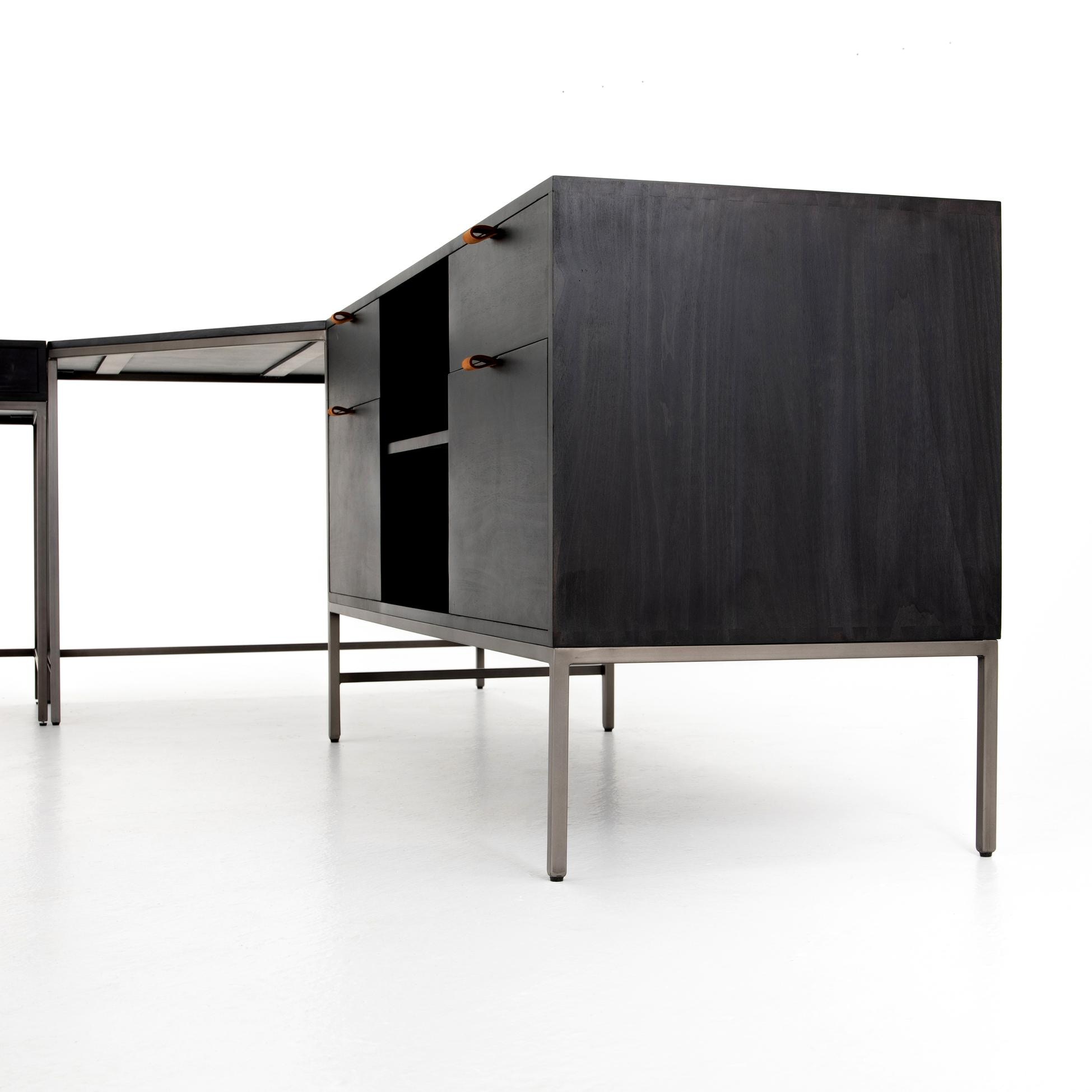 Four Hands Trey Desk System With Filing Credenza UFUL-039A - Portland ...