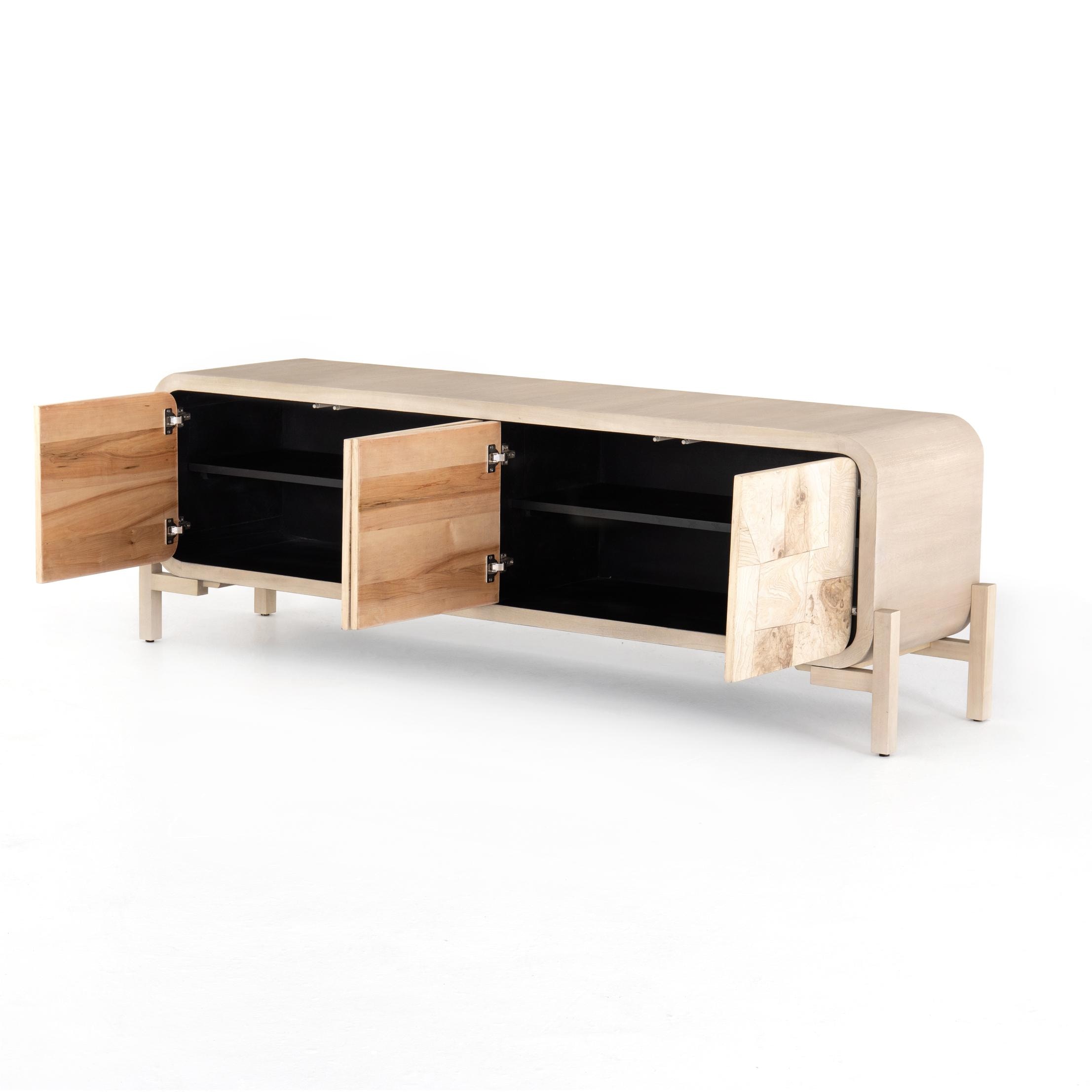 Four Hands Wiley Media Console Bleached Burl 109734-001 - Portland, OR ...