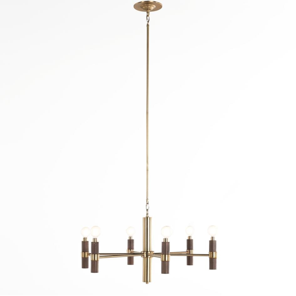 Four Hands Ferguson Chandelier Walnut 223658-001 - Portland, OR | Key ...