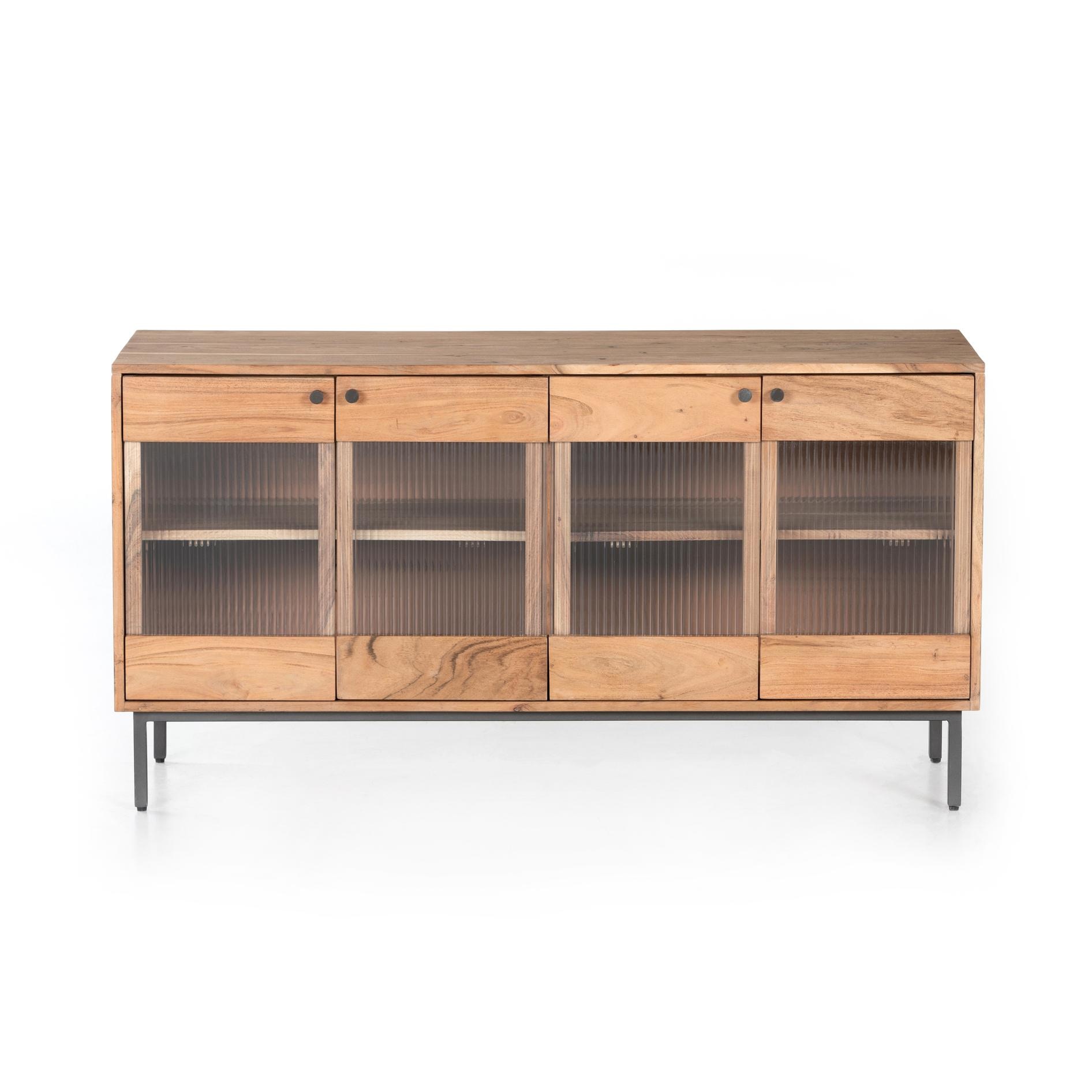 Four Hands Harvey Media Console Rustic Tan Acacia 225055-001 - Portland ...