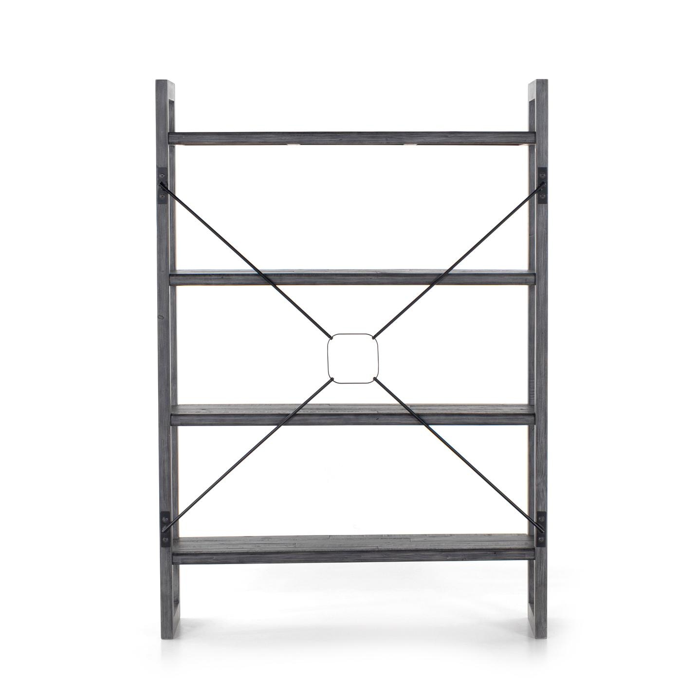 Four Hands Valetta Bookcase Rustic Washed Grey 227017-001 - Portland ...