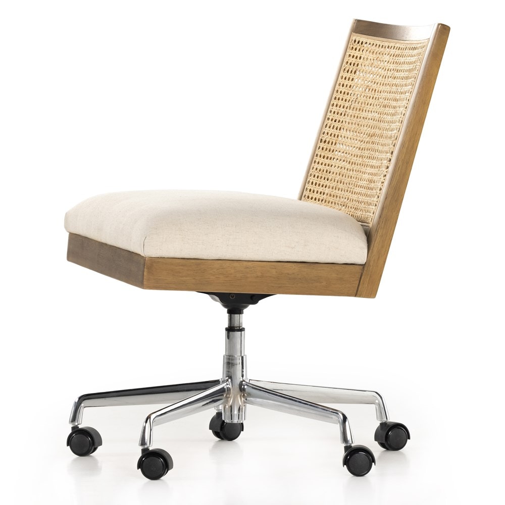 Four Hands Antonia Cane Armless Desk Chair 226967 006 Portland OR Key Home Furnishings