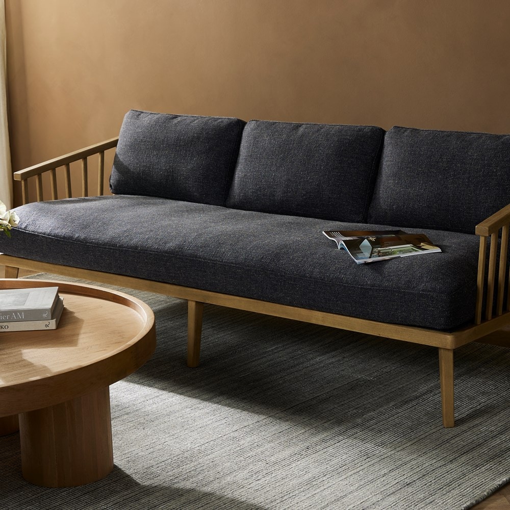 Four Hands Ariel Sofa 88 inch Thames Slate 227879-001 - Portland, OR ...
