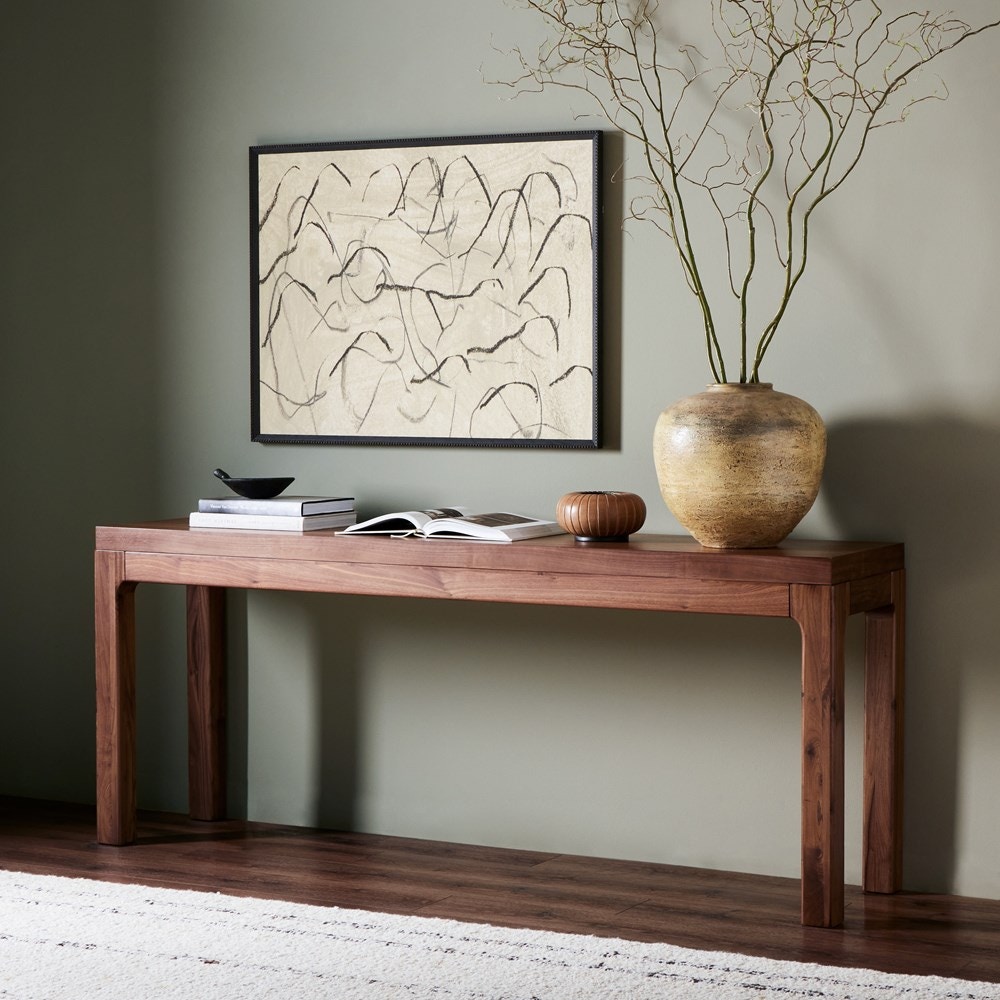Four Hands Arturo Console Table Natural Walnut 234106-001 - Portland ...