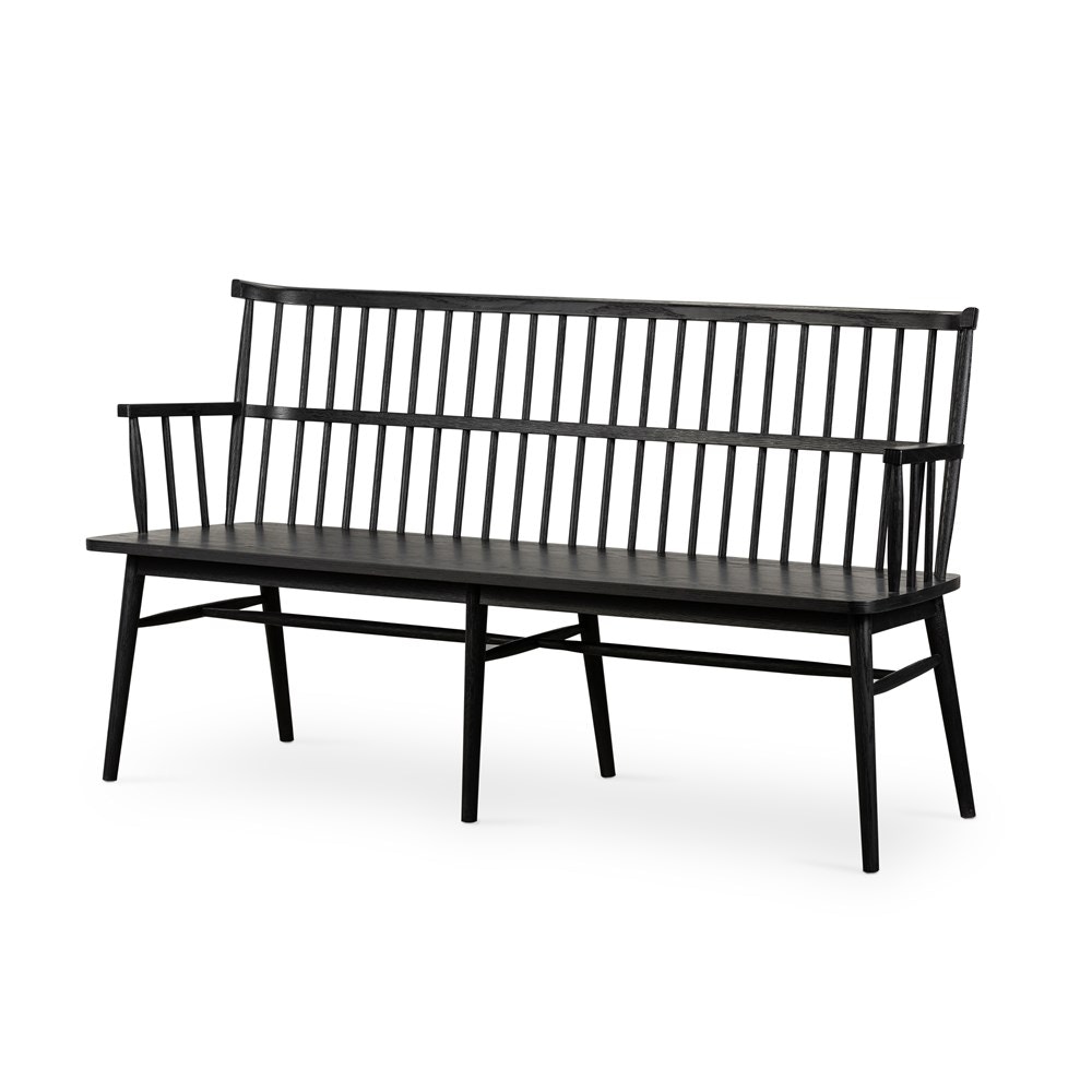 Four Hands Aspen Large Bench Black Oak 104499-003 - Portland, OR | Key ...