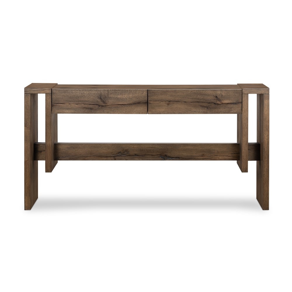 Four Hands Beam Console Table Rustic Fawn Veneer 228125-002 - Portland ...