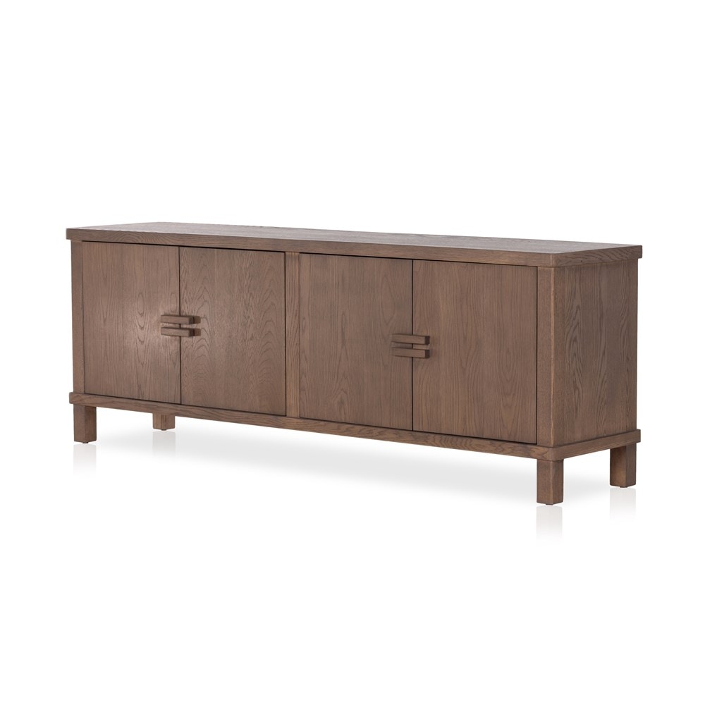 Four Hands Bregman Media Console Dusty Amber Oak 234975-003 - Portland ...