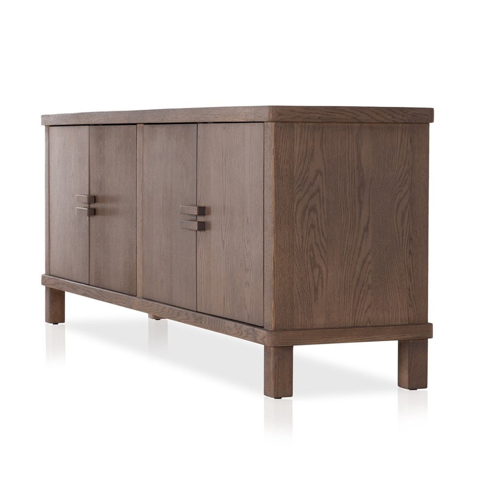 Four Hands Bregman Media Console Dusty Amber Oak 234975-003 - Portland ...