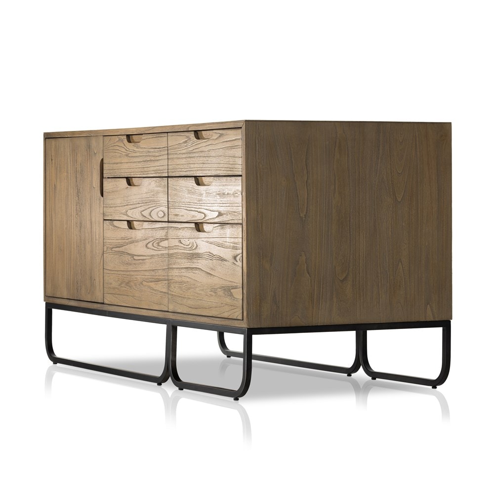 Four Hands Burton Filing Credenza Aged Drift Mindi 223974-006 ...