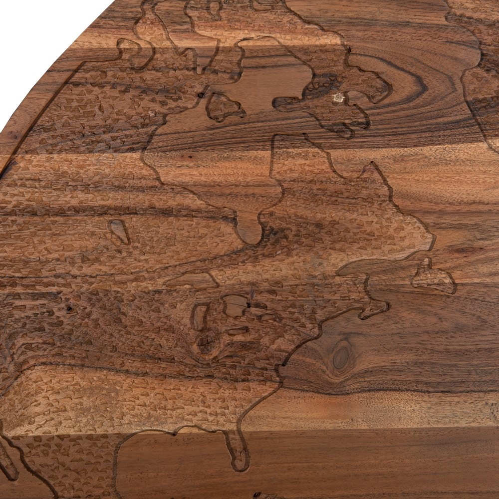 Four Hands Carved World Map Panels IMYA-019 - Portland, OR | Key Home ...