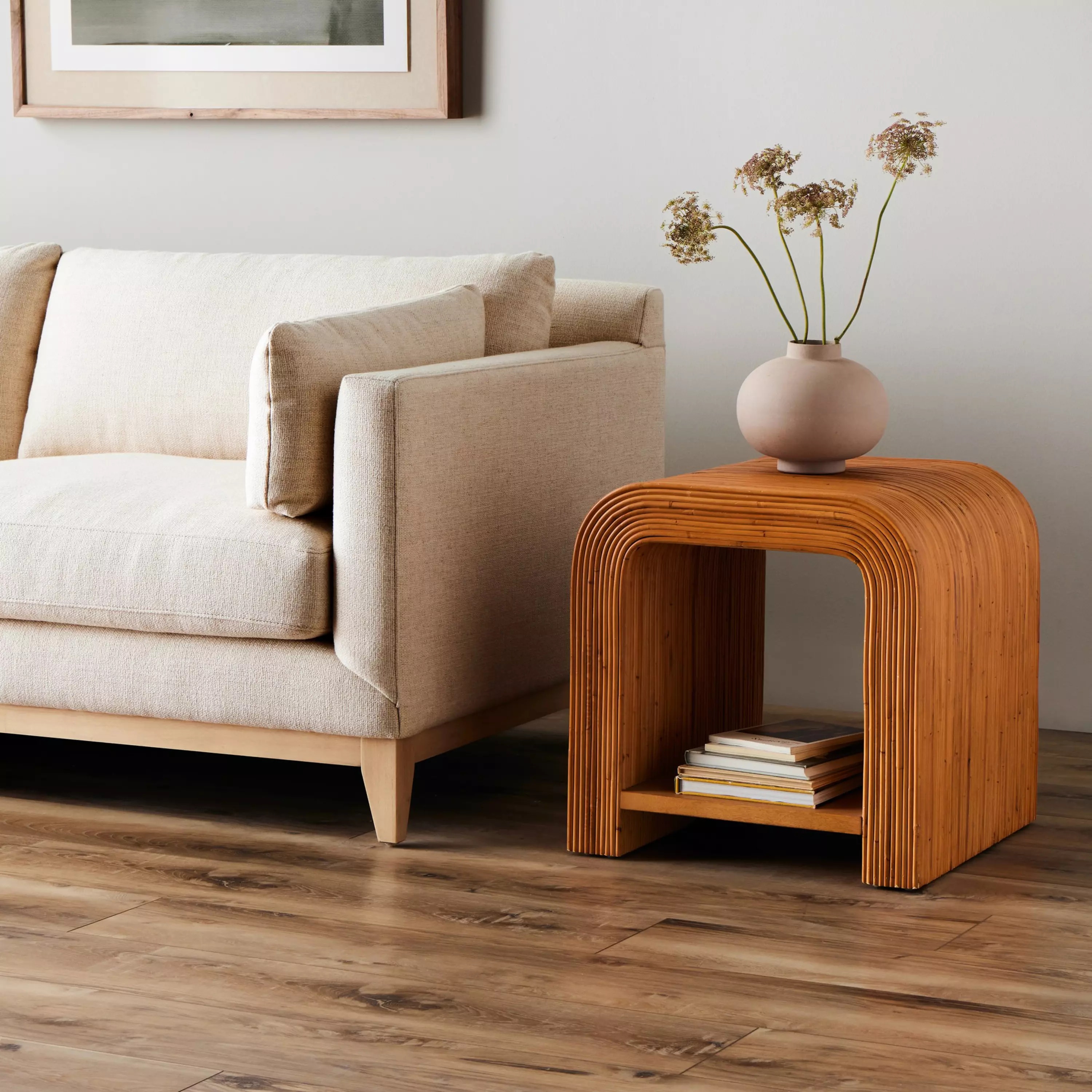 Four Hands Castel Rattan End Table 233358-001 - Portland, OR | Key Home ...