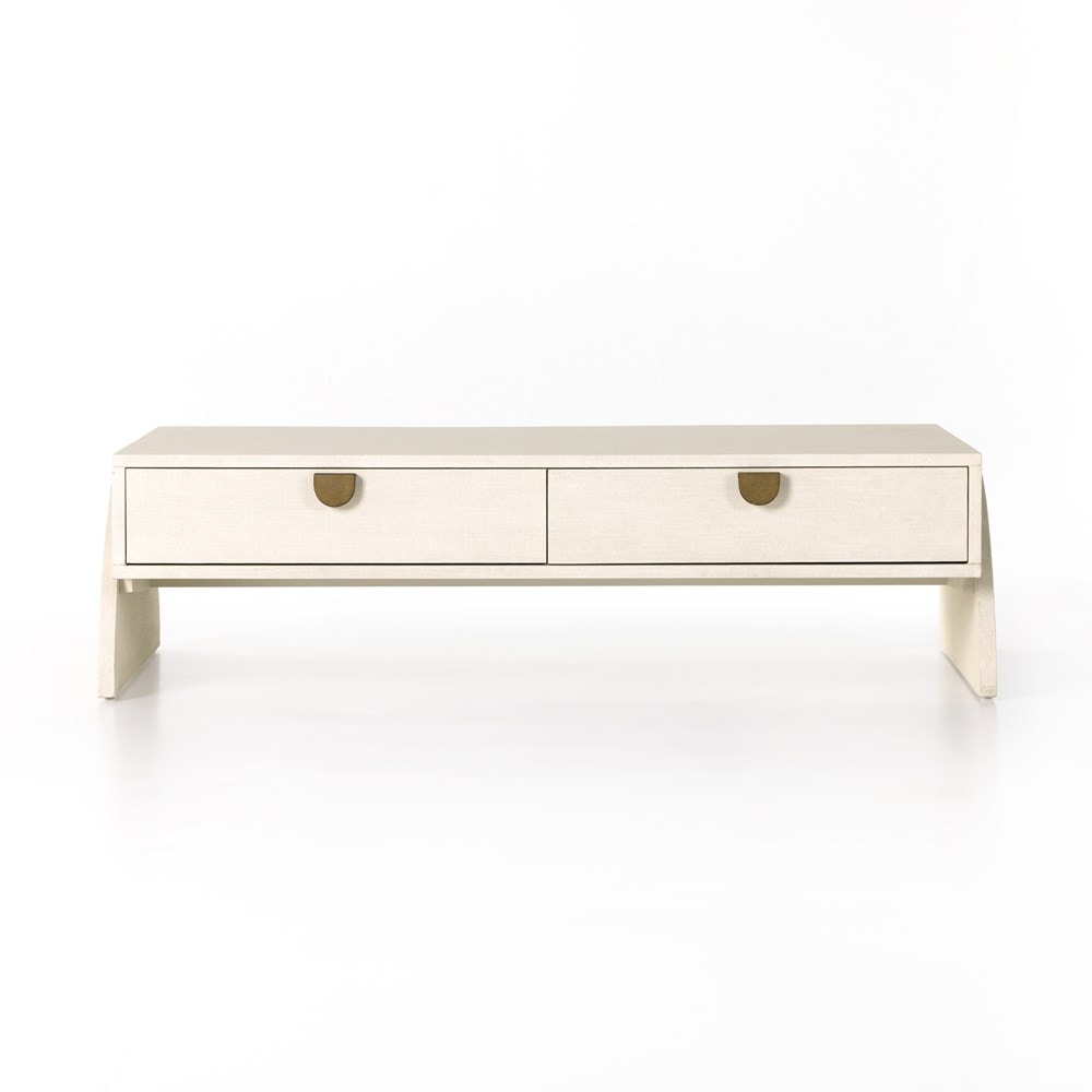 Four Hands Cressida Coffee Table Ivory Painted Ln 230376-001 - Portland ...