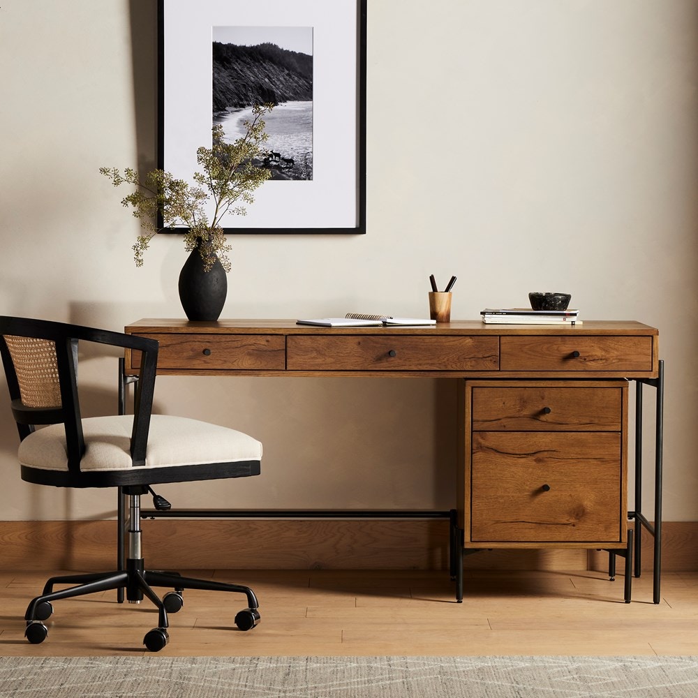 Four Hands Eaton Desk With Filing Cabinet 232663-002 - Portland, OR ...