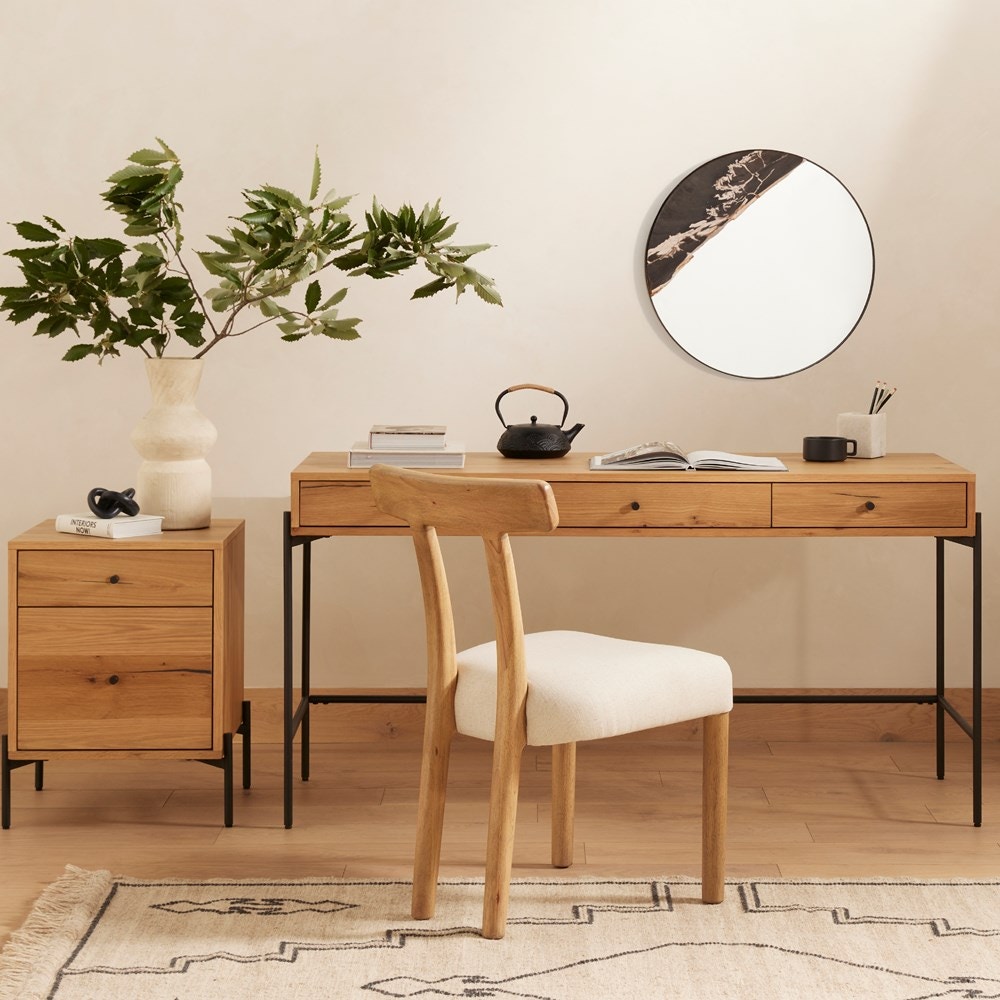 Four Hands Eaton Filing Cabinet Light Oak Resin 227839-001 - Portland ...