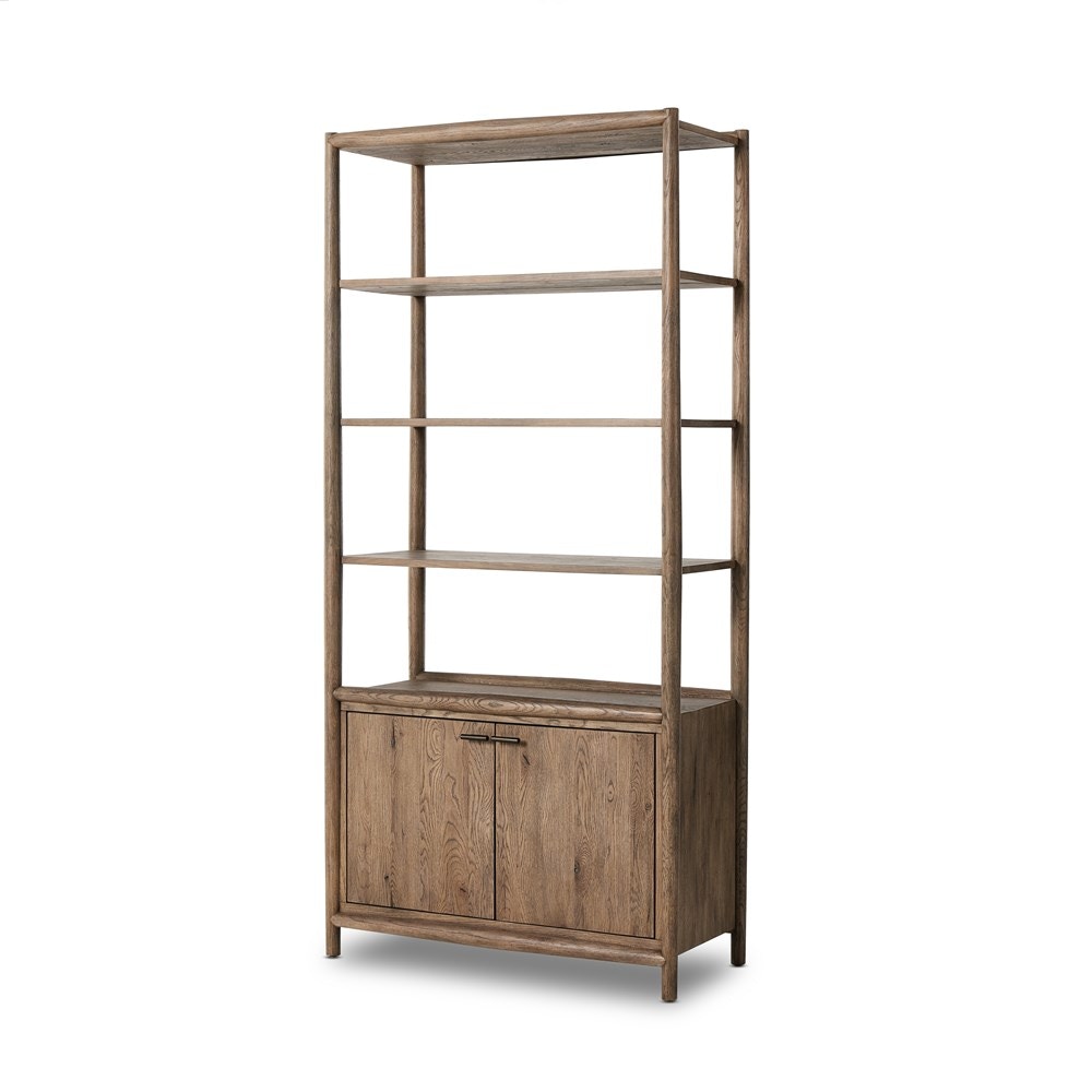 Four Hands Glenview Bookcase Weathered Oak 236400-001 - Portland, OR ...