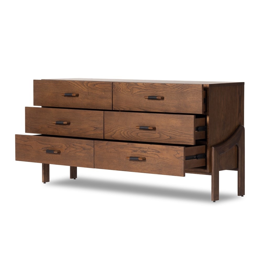 Four Hands Halston 6 Drawer Dresser Terra Brown Ash 232428-001 ...