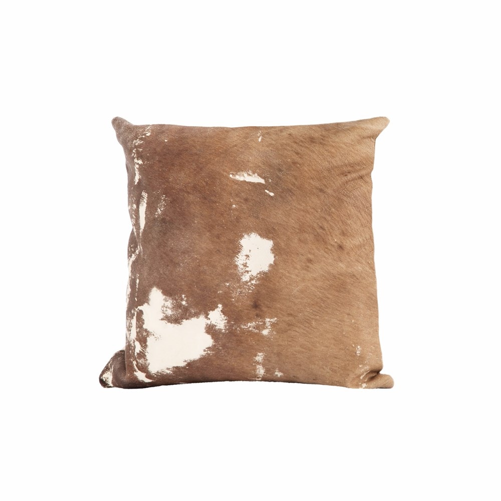 Four Hands Harland Modern Hide Pillow Warm Brown 20X20 107162-005 ...