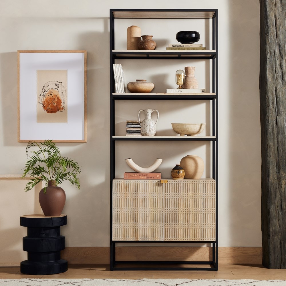 Four Hands Kelby Bookcase 226055-002 - Portland, OR | Key Home Furnishings