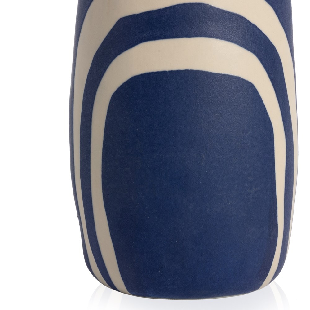 Four Hands Keshi Small Vase Blue and White Ceramic 232035-001 ...