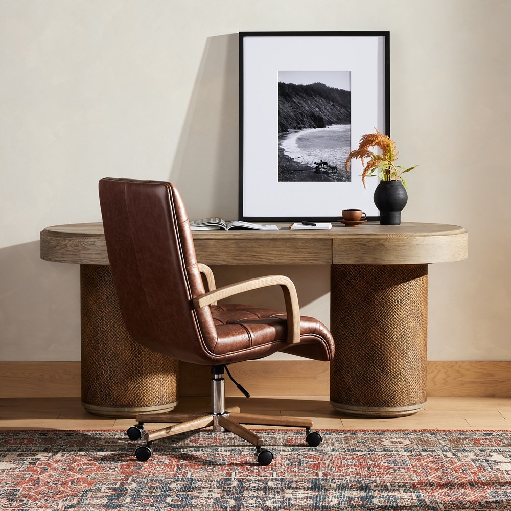 Four Hands Kiara Desk Weathered Blonde 227995-001 - Portland, OR | Key ...