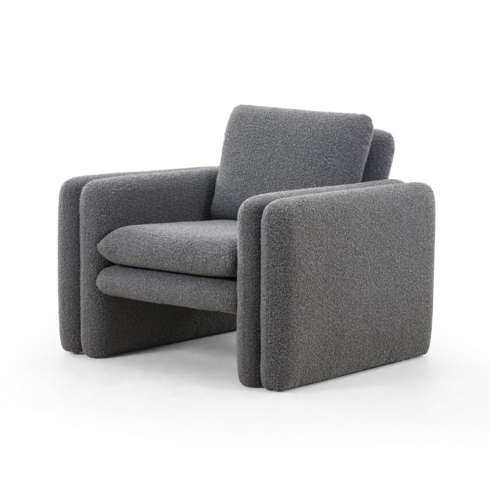 Four Hands Kimora Chair Knoll Charcoal 227772-001 - Portland, OR | Key ...