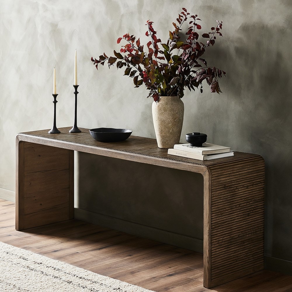 Rustic grey console table store