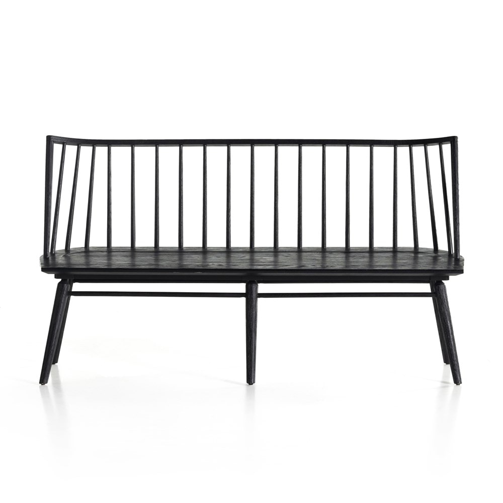 Four Hands Lewis Dining Bench Black Oak 227892-001 - Portland, OR | Key ...